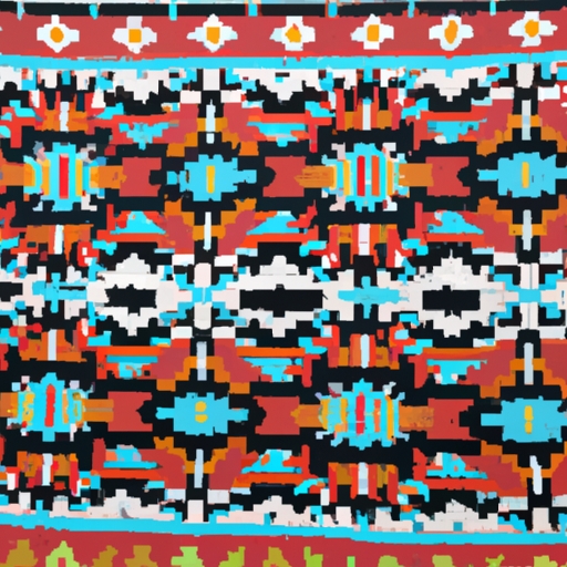 Handmade Southwestern Style Native American Floor Area Rugs
